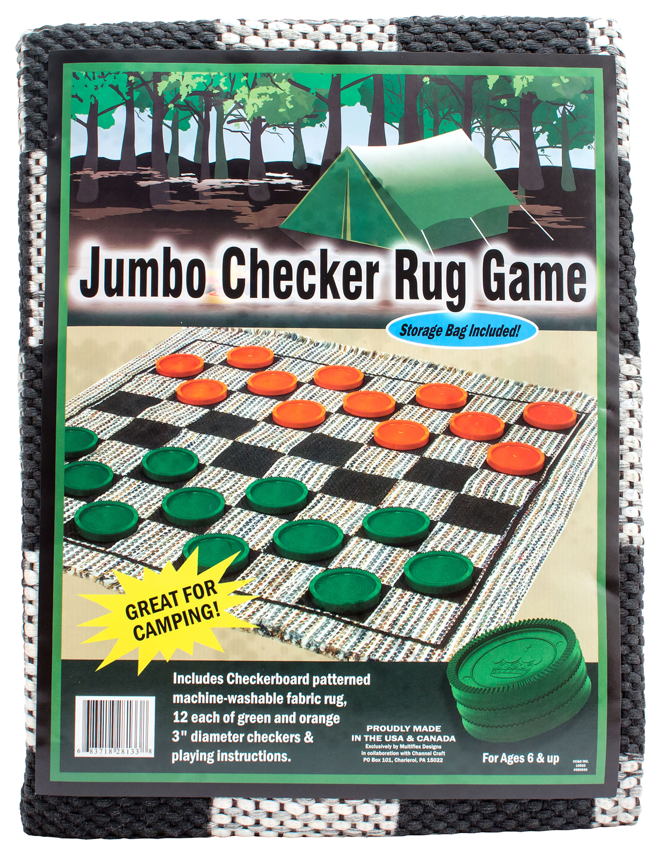 Channel Craft Inc. Camping Jumbo Checkers Rug Game | Bass Pro Shops